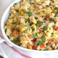 Southwestern Breakfast Skillet Scramble - Two Healthy Kitchens