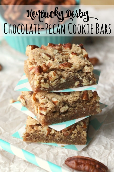 Kentucky Derby Chocolate-Pecan Cookie Bars
