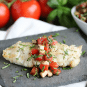 Caprese Grilled Fish - Two Healthy Kitchens