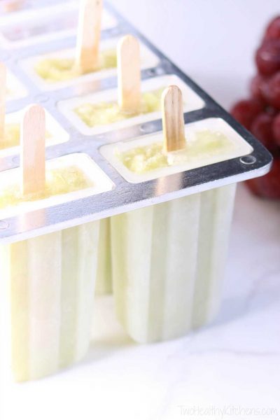 Frozen Grapes on a Stick (Easiest-Ever Grape Popsicles) - Two Healthy ...