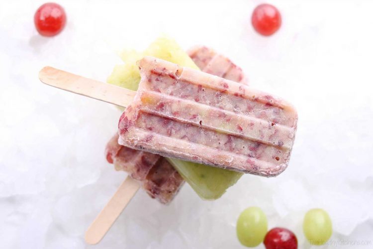 Frozen Grapes on a Stick (Easiest-Ever Grape Popsicles) - Two Healthy ...