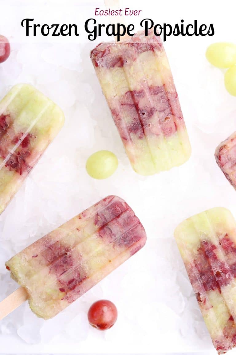 Frozen Grapes on a Stick (Easiest-Ever Grape Popsicles) - Two Healthy ...