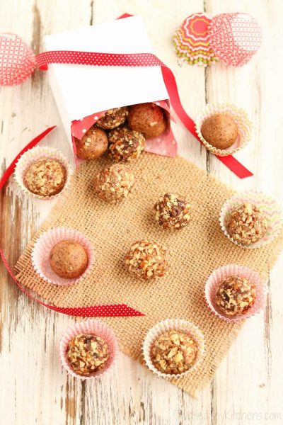 No-Bake Gingerbread Date Balls - Two Healthy Kitchens