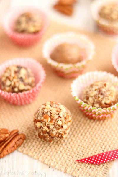 No-Bake Gingerbread Date Balls - Two Healthy Kitchens