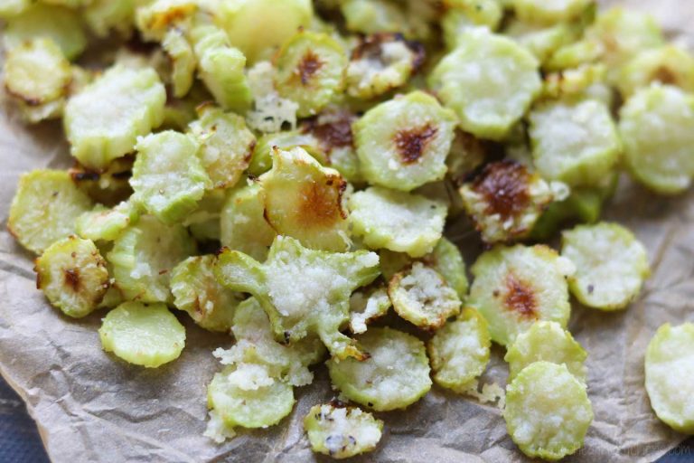 Parmesan Roasted Broccoli Stalks - Two Healthy Kitchens
