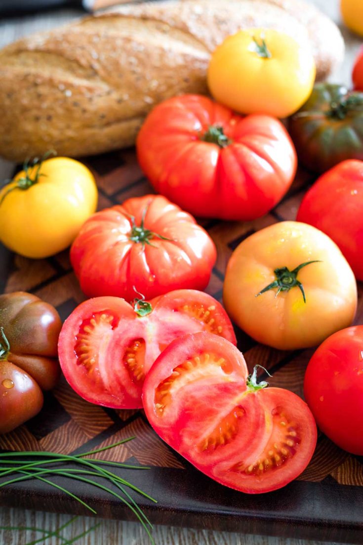 The Best Open-Faced Tomato Sandwich - Two Healthy Kitchens
