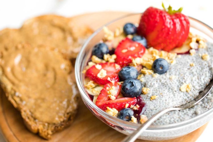 Chia Pudding with Coconut Milk and Berries - Two Healthy Kitchens