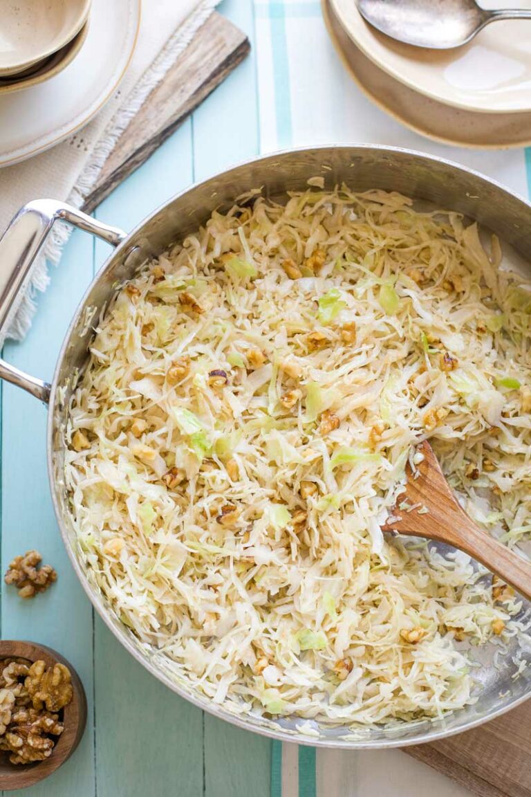 Sauteed Cabbage - With Rich Browned Butter | Two Healthy Kitchens