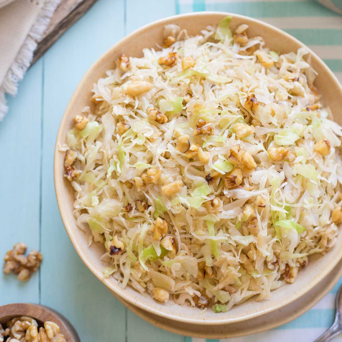 Sauteed Cabbage - With Rich Browned Butter | Two Healthy Kitchens