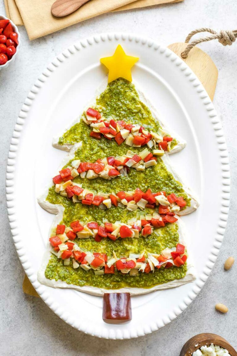 Christmas Tree Dip: 10-Minute Christmas Party Appetizer | Two Healthy ...