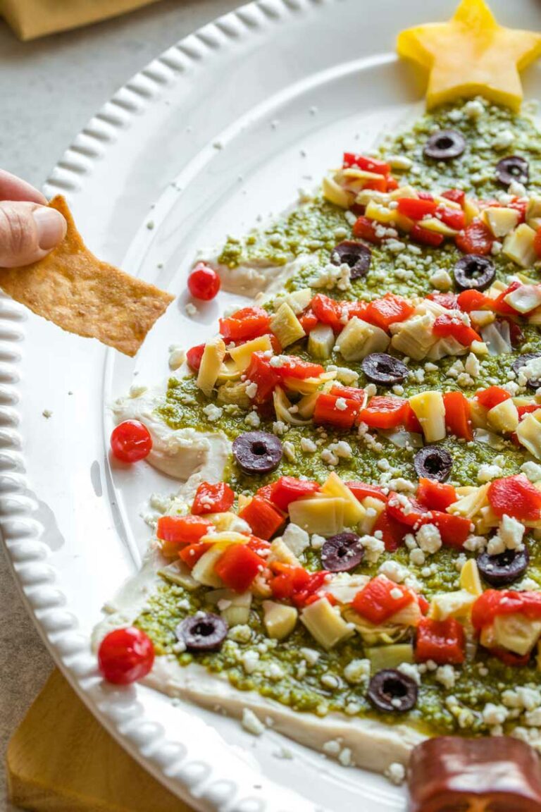 Christmas Tree Dip: 10-Minute Christmas Party Appetizer | Two Healthy ...