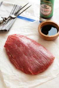 Quick Flank Steak: 2-Ingredient Recipe (Grilled & Marinated)