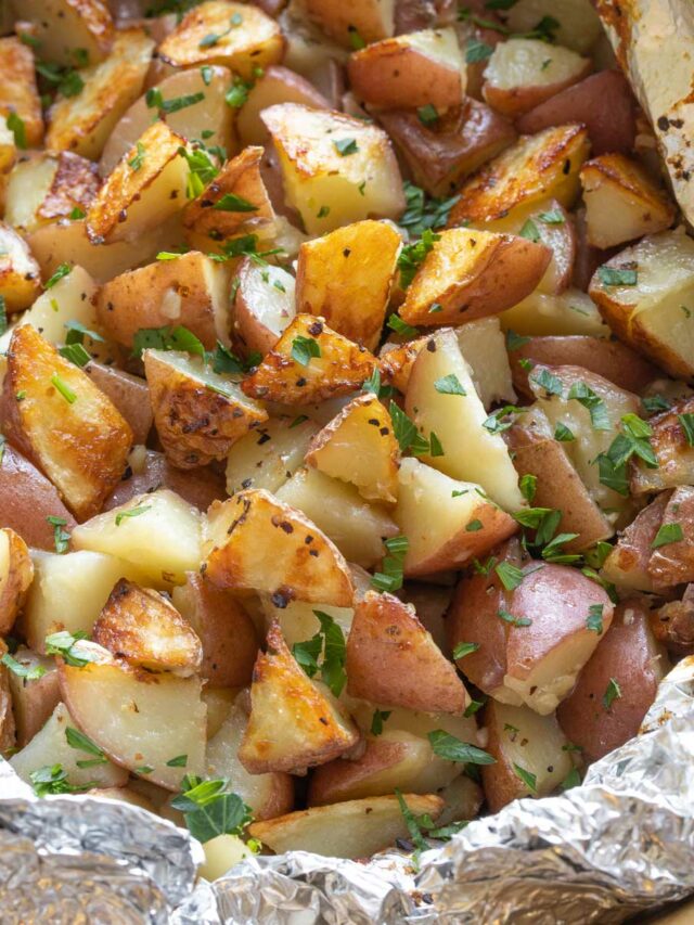 Grilled Potatoes (in Foil) Story - Two Healthy Kitchens