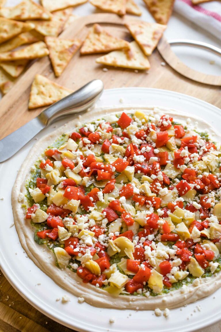 Layered Pesto Appetizer Dip: Under 10 Minutes but SO Impressive!